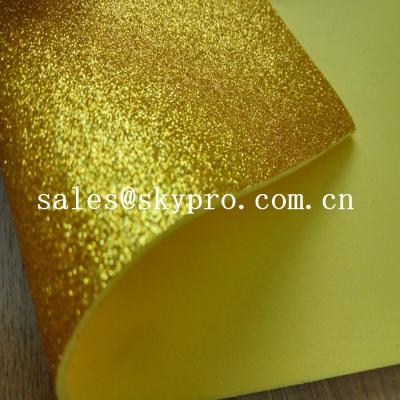 China Shiny Glitter EVA Foam Sheet 2mm Colorful Glitter Thickness Light Foam Sheets for sale