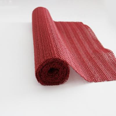China Flame Retardant Tear-Resistant Waterproof PVC Mesh Fabric and PVC Coated Polyester Mesh for Chair Teslin for sale