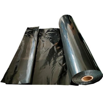 China 6 Mil Roll of Black Low Density Polyethylene Plastic Construction Film Black Sheet for sale