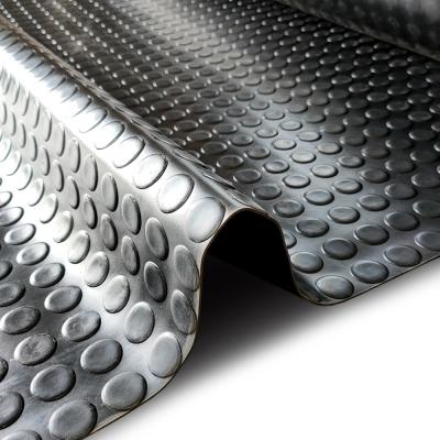 Cina slittamento dello strato di gomma rotondo di superficie del perno della moneta di 2.0kg/M2 SBR anti in vendita