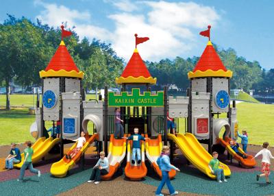 China outdoor playground equipment, plastic playground slide, childrens outdoor playsets for sale