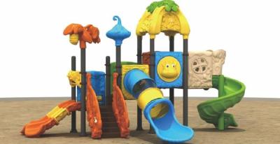 China colorful plastic slide equipment children outdoor playground for school for sale