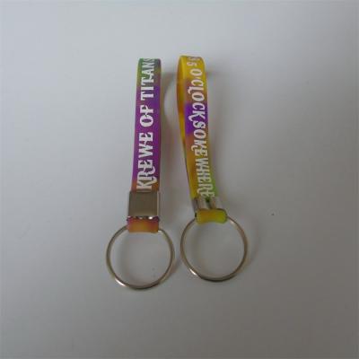 China Best silicone bracelet key ring / custom made silicone / silicone keychain factory for sale