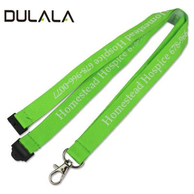 China 2018 Hot sale printed your own logo breakaway woven neck lanyard for sale