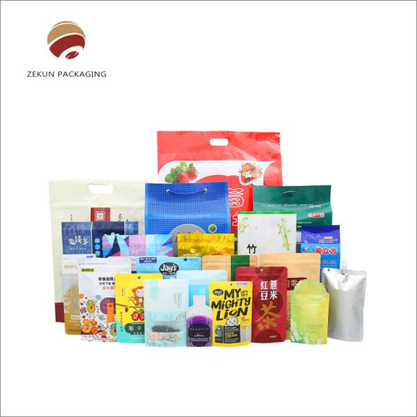 Quality Puncture Resistant Personalized Stand Up Pouches With Zipper Seal for sale