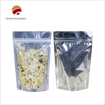 Cina 10 colori sacchetti alimentari in plastica personalizzati con diversi stili e opzioni di sigillamento in vendita