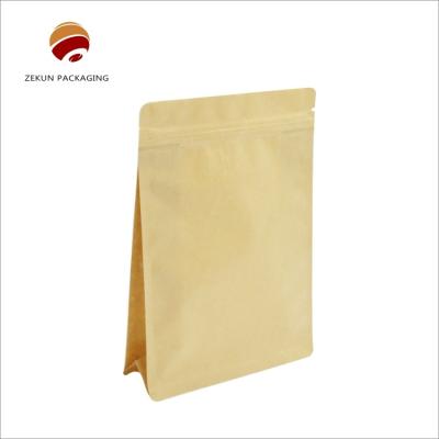 China Glanzend oppervlak Handeling Flat bottom bag met CIF Term verticale hoeken for sale
