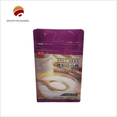 Chine Impression de gravure alimentaire industrielle Sac à fond plat avec fermeture à fermeture éclair à vendre