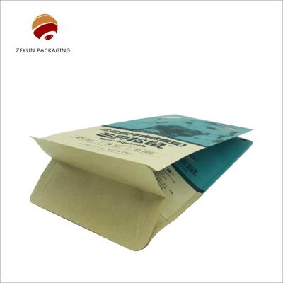 Chine Sac à fond plat à fermeture à fermeture à glissière sur mesure pour la solution d'emballage alimentaire à vendre