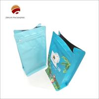 China Custom Flat Bottom Bag Stand Up Pouch 49x32x27cm Glossy Matte Surface for Food Packaging for sale