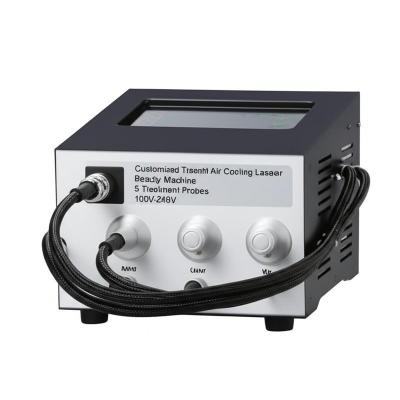 China Portable Air Cooling Laser Beauty Machine with 100V-240V Voltage and 10*25mm Spot Size for Precision Treatments for sale