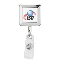 China Square Metal Badge Holder for sale