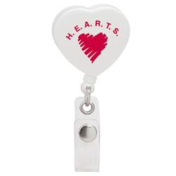 China Caring Heart Retractable Badge Holder for sale