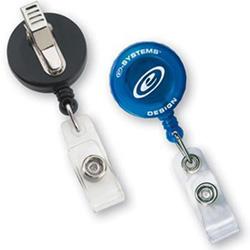 China Round Secure-A-Badge with Alligator Clip for sale