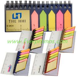 China Pocket Jotter with Ruler & Stickies for sale
