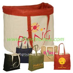 China Reversible Jute/Cotton Tote for sale