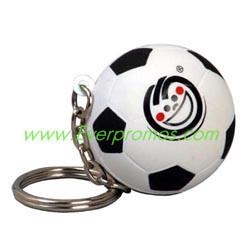 China Soccer Ball Stress Reliever Key Chain for sale