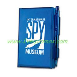 China Hard Cover Note Pad With Pen for sale