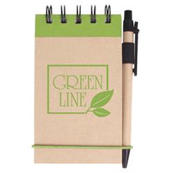 China V Natural Kraft Jotter with Pen for sale