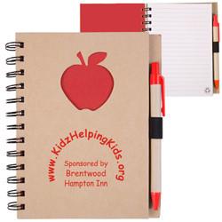 China EcoShapes Recycled Die Cut Apple Notebook for sale