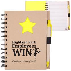 China EcoShapes Recycled Die Cut Star Notebook for sale