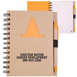 China EcoShapes Recycled Die Cut Construction Cone Notebook for sale