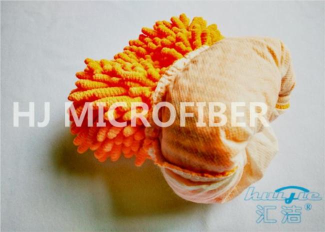 Guanto mezzo lungo Sunny Orange Quick-Dry, anticorrosivo del lavaggio di Microfiber della ciniglia dei capelli