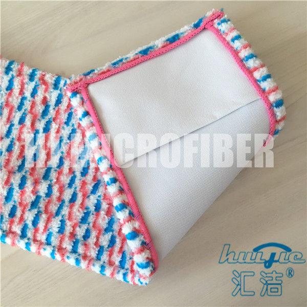 Mop Microfiber влажный прокладывает пусковые площадки mop замены квадрата жаккарда влажные с карманом