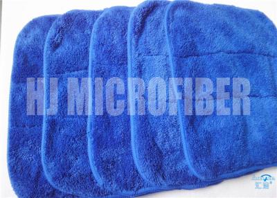 Cina Trama diretta della fabbrica - protezione dell'ambiente di corallo blu tricottata del panno di pulizia di Microfiber del velluto in vendita