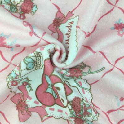 Cina Tessuto stampato fumetto fiorito del panno di pulizia di Microfiber su misura in vendita