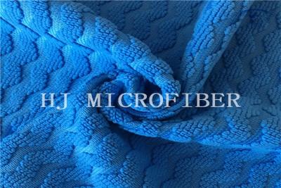 Cina Grande panno di pulizia di Microfiber del tessuto della perla del jacquard blu di colore per l'asciugamano ed il tessuto domestico in vendita