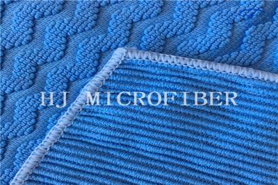 Cina Grande panno di pulizia di Microfiber del tessuto della perla del jacquard blu di colore per l'asciugamano ed il tessuto domestico in vendita