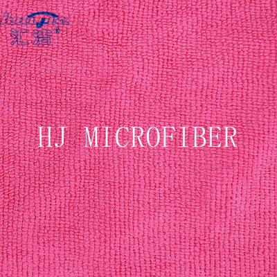 China Pano de limpeza de Microfiber da cor vermelha de toalha de mão de MIcrofiber do fornecedor de HUIJIE PARA o uso home à venda