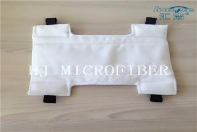 White Color Microfiber Magic Mop Replacement Pads With Loops And Elastic Flex Band