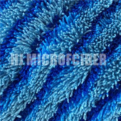 Cina Cuscinetto piano bagnato di seta duro di zazzera di pulizia di zazzera di Microfiber della famiglia dei cuscinetti del quadrato di torsione bagnata della banda blu in vendita