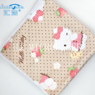 Cina Colore grigio stampato 40*40 dell'asciugamano di pulizia della famiglia dell'asciugamano del bambino del panno di Microfiber in vendita
