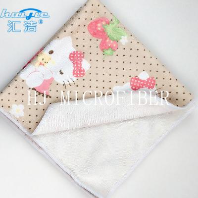 Cina Colore grigio stampato 40*40 dell'asciugamano di pulizia della famiglia dell'asciugamano del bambino del panno di Microfiber in vendita