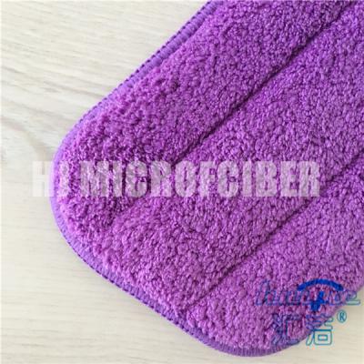 中国 Micofiber 80%ポリエステルおよび20%のポリアミドの珊瑚の羊毛の乾燥した平らな世帯のクリーニングのモップのパッド 販売のため