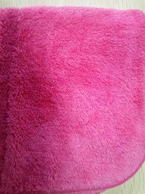China No chemical Microfiber Cleaning Cloth red coral fleece 30*40  terry towel for sale