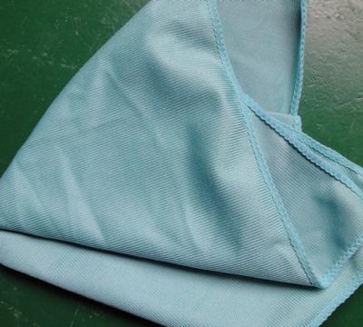 Cina Tessuto economico magico di vetro di secchezza rapido blu dell'asciugamano di pulizia del microfiber 40*40 in vendita