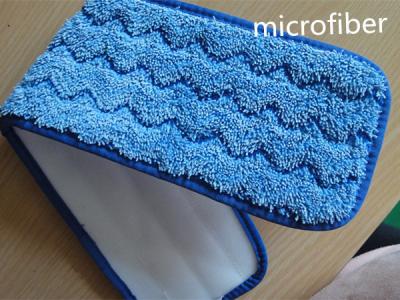 Cina la banda blu dell'onda di 13*51cm ha torto il cuscinetto di zazzera di polvere del pavimento del microfiber, teste di zazzera di polvere in vendita