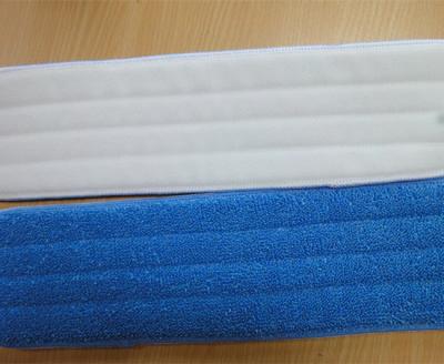 China Nasser Mopp Microfiber geht 13 * 49cm verdrehte saugfähige selbst--adhensive Nylonauflage des Mopp-480gsm voran zu verkaufen