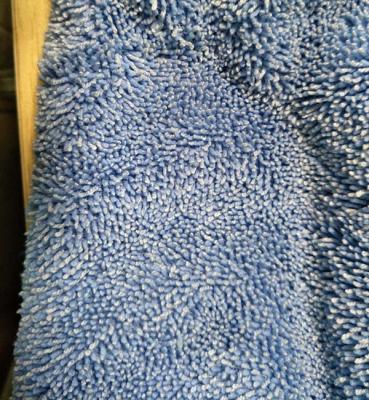 Cina Tessuto della poliammide del poliestere 20% di zazzera torto tessuto blu 450gsm 80% di Microfiber in vendita