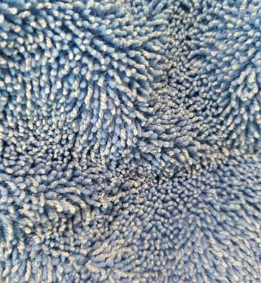 Cina Tessuto della poliammide del poliestere 20% di zazzera torto tessuto blu 450gsm 80% di Microfiber in vendita