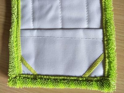 China Groene Verdraaide van de de Stoffenzak van Vouwenoxford Natte de Zwabberstootkussens 14*48 van Microfiber Te koop
