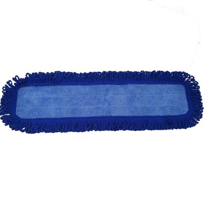 China 13x62cm Bestrooiend Nat de Zwabberstootkussen van Leeswijzers Blauw Microfiber voor Schoonmakend Huishouden Te koop