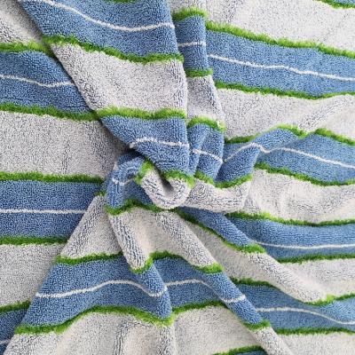 China Van de de Omloopstapel van de draaigaszuiveraar de Schoonmakende Doek 450gsm Blauwe Coral Fleece van Microfiber Te koop