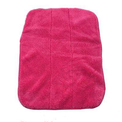 中国 20%のポリアミドのMicrofiberの清拭布の赤サンゴの羊毛40x40テリー タオル 販売のため