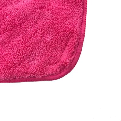 中国 20%のポリアミドのMicrofiberの清拭布の赤サンゴの羊毛40x40テリー タオル 販売のため