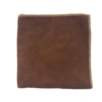 China Afwijking die Bruine Microfiber-Stoffen40x40 Door buizen geleide 80% Polyester breien Te koop